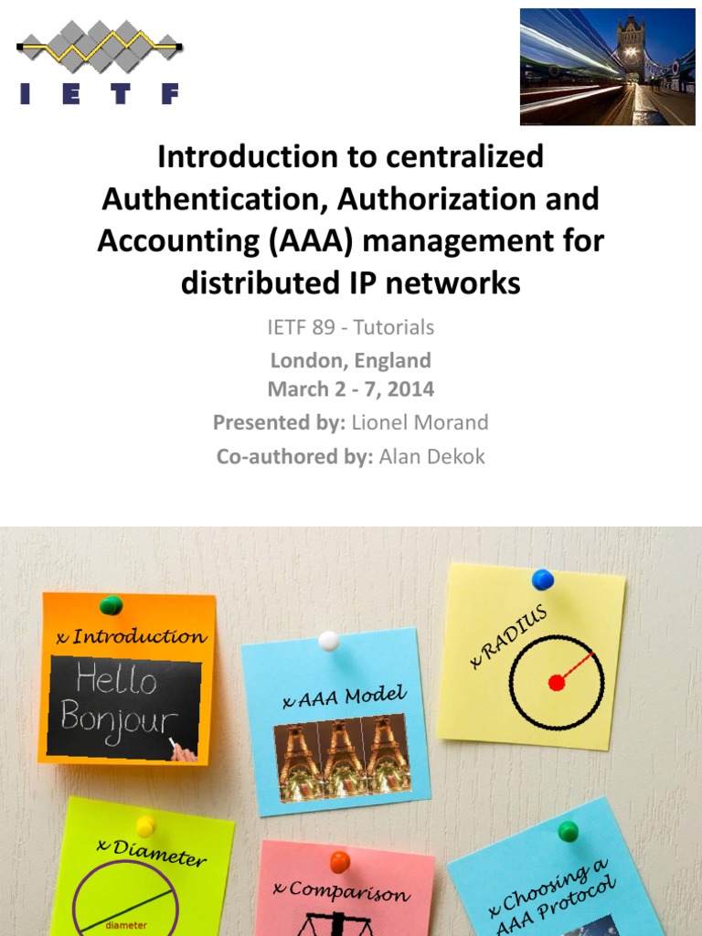 Introduction To Centralized Authentication Authorization And