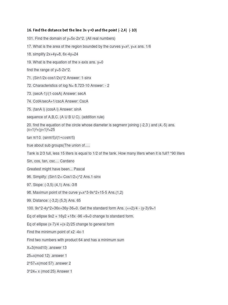 Math CBRC | PDF | Ellipse | Mathematical Objects