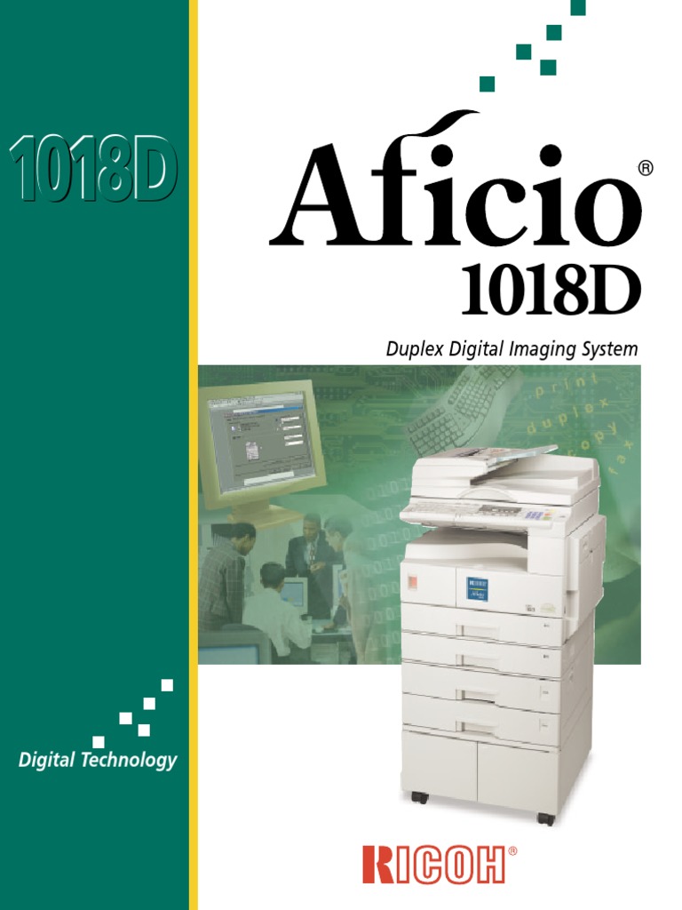 BR Ricoh Aficio 1018D PDF | PDF | Fax | Printer (Computing)