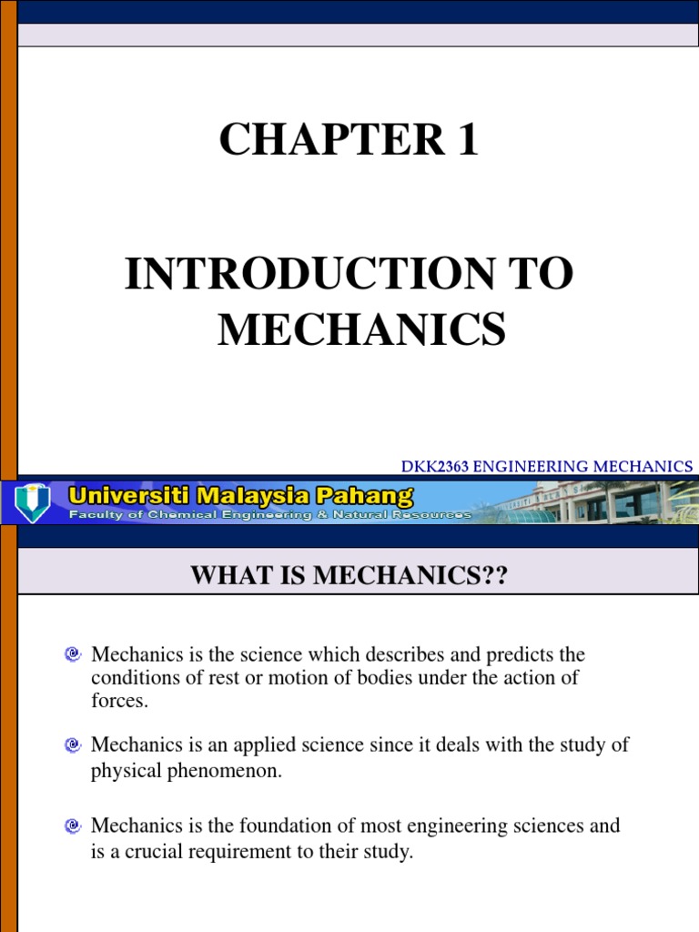 Introduction to Engineering Mechanics | PDF | Force | Newton's Laws Of ...