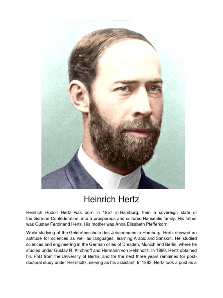 Heinrich Hertz | PDF | Transmitter | Radio