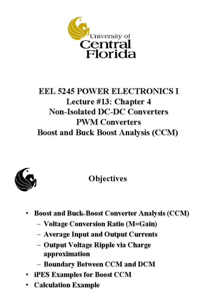 Lecture13 Chapter4 BoostandBuckBoost CCM Analysis-1 | PDF | Power ...
