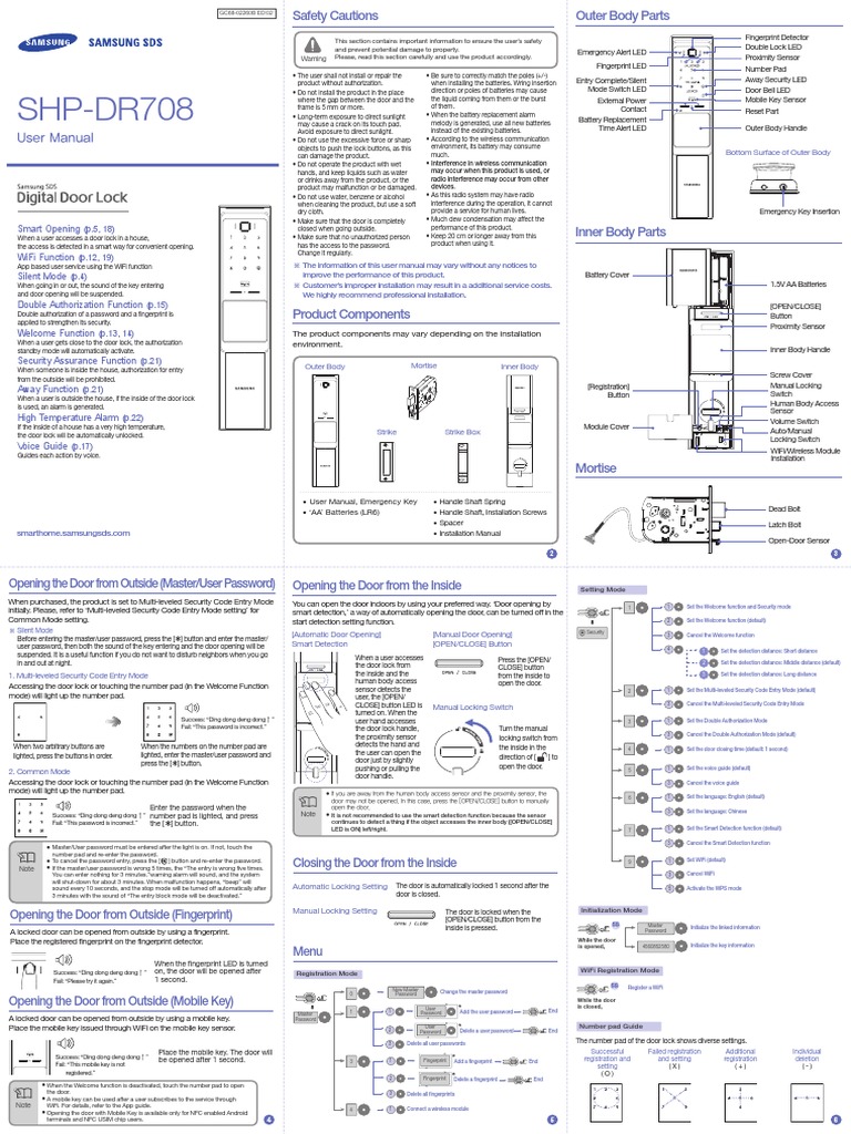 SHP-DR708 Manual (EN) | PDF | Switch | Password