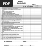 Confined Space Entry Checklist | PDF | Safety | Gases