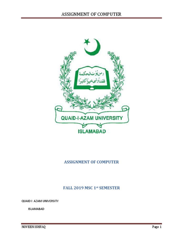 Assignment of Computer | PDF | Academia | Learning