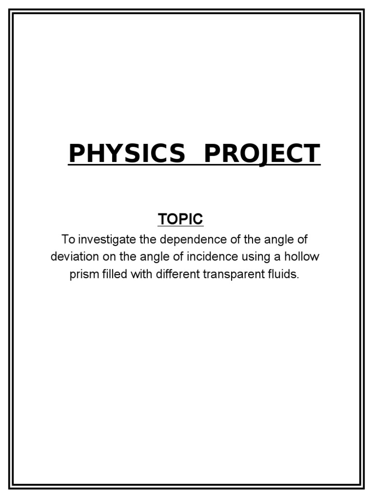Angle Deviation vs. Incidence in Prisms | PDF | Prism | Electrodynamics