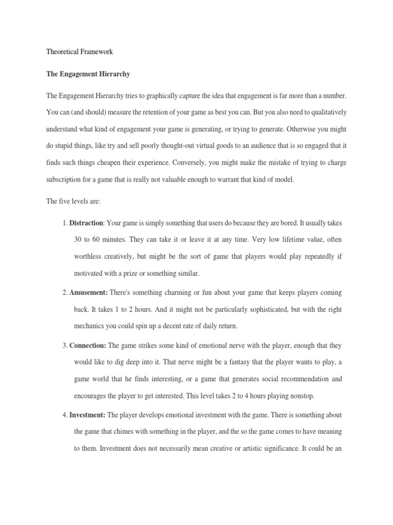 The Engagement Hierarchy: Theoretical Framework | PDF | Behavioural ...