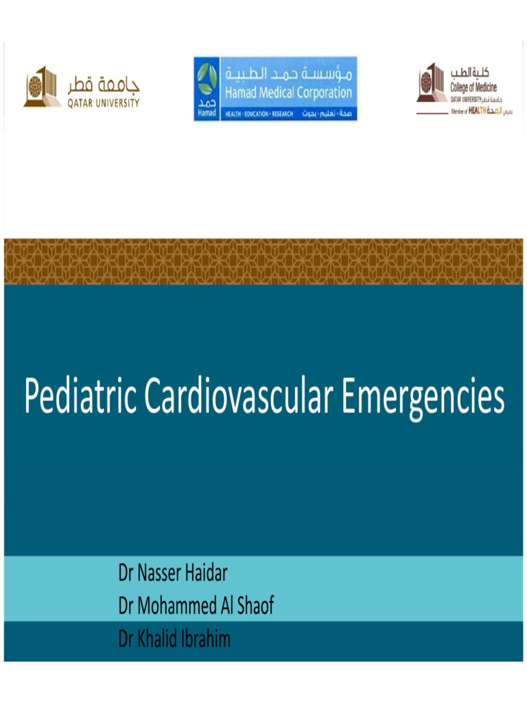 Pediatric Cardiology Lecture | PDF | Shock (Circulatory) | Heart