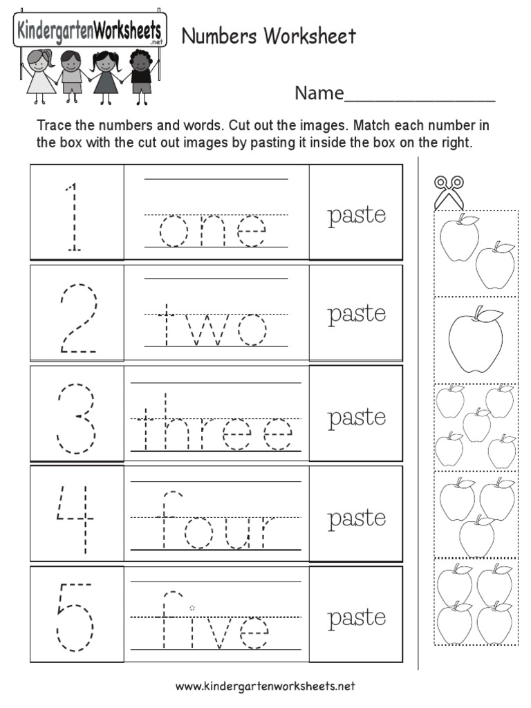 Numbers Worksheet PDF | PDF