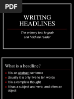 News Headline Vocabulary | PDF | Verb