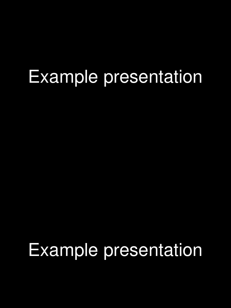 Example Presentation | PDF