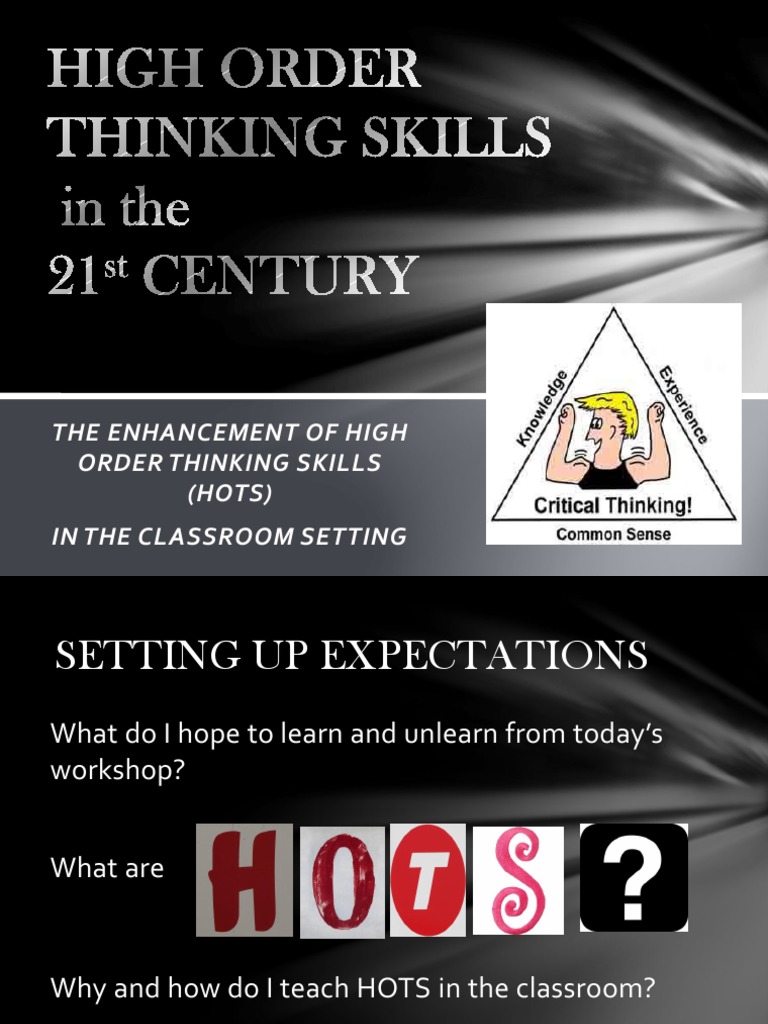 Enhancing Higher Order Thinking Skills | PDF | Creativity | Thought
