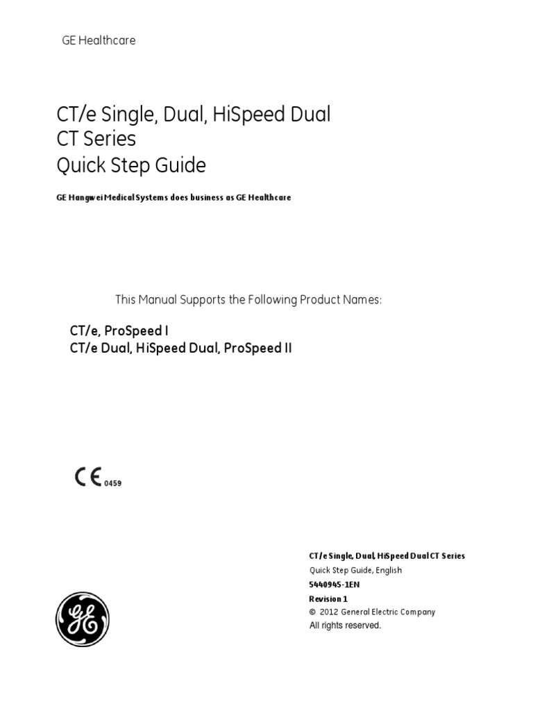 Manual CT General Electric | PDF | Ct Scan | Dangerous Goods