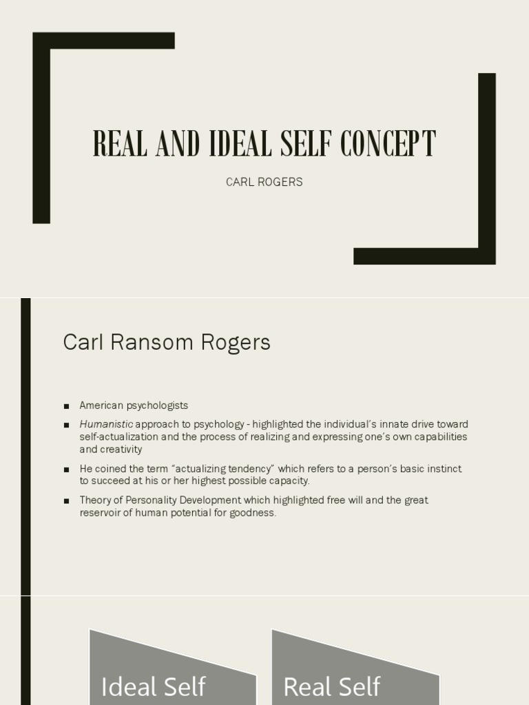 Real and Ideal Self Concept: Carl Rogers | PDF | Science & Mathematics