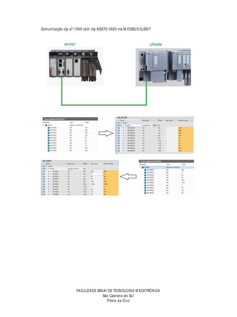 Tutorial Comunicação CLP s7 Com Nexto Altus Via Modbus | PDF ...