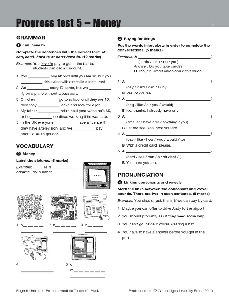 Progress Test 05 | PDF | Languages | Language Arts & Discipline