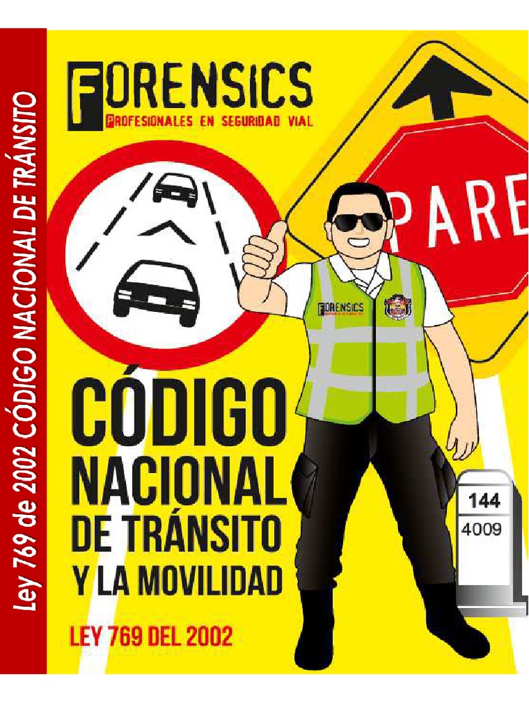 Código Nacional de Tránsito 769 de 2002 | PDF | Peatonal | Policía