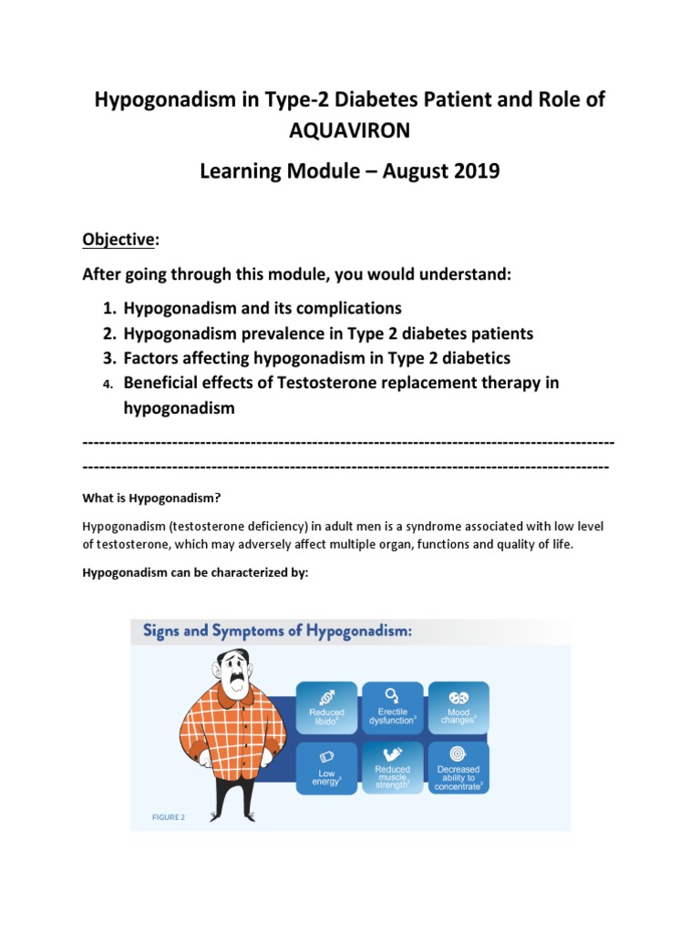 Hypogonadism Type 2 Diabetes Aquaviron August 2019 | PDF | Diabetes ...