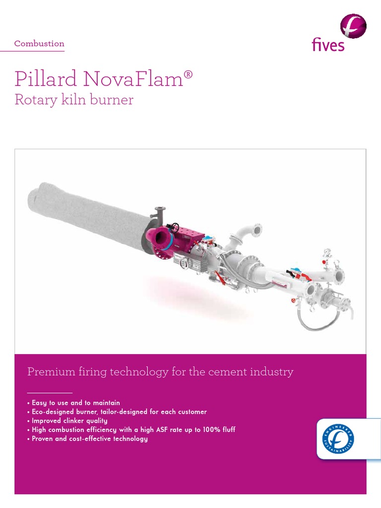 Pillard Novaflam®: Rotary Kiln Burner | PDF | Sustainability | Cement