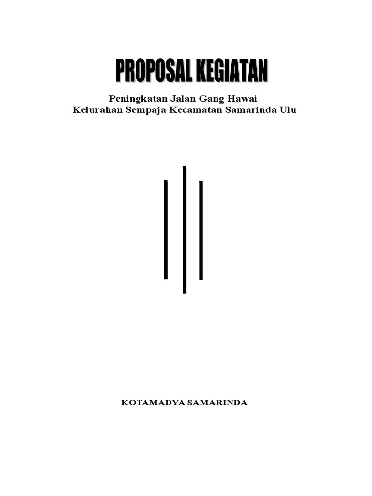 Contoh Proposal Bu Weni Gang Hawai | PDF
