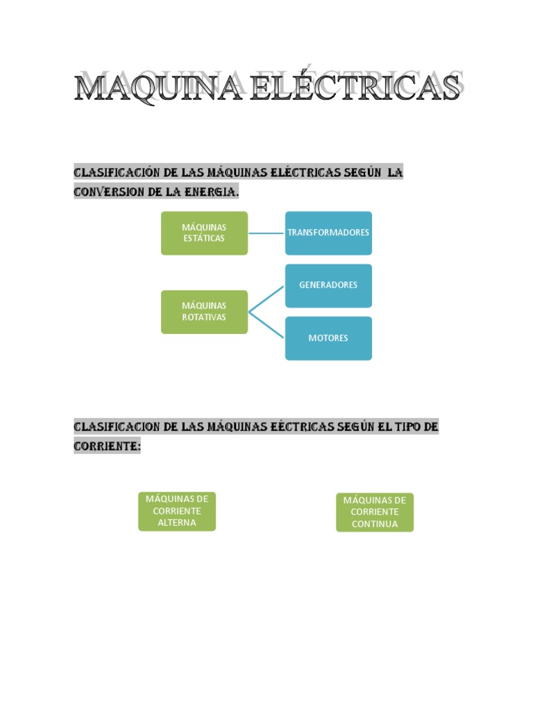 Maquinas Electricas | PDF | Inductor | Generador eléctrico