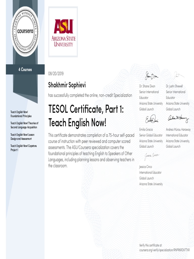 TESOL Certificate, Part 1: Teach English Now!: Shakhmir Sophievi | PDF ...