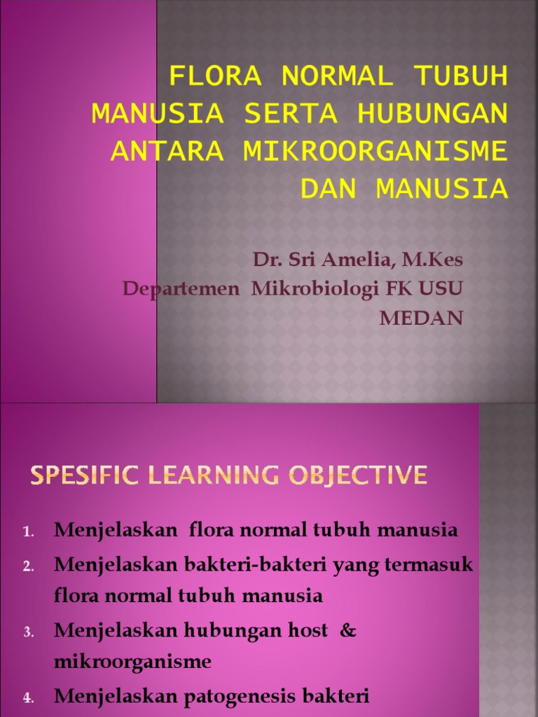 Mikrobiologi Flora Normal Tubuh Manusia | PDF