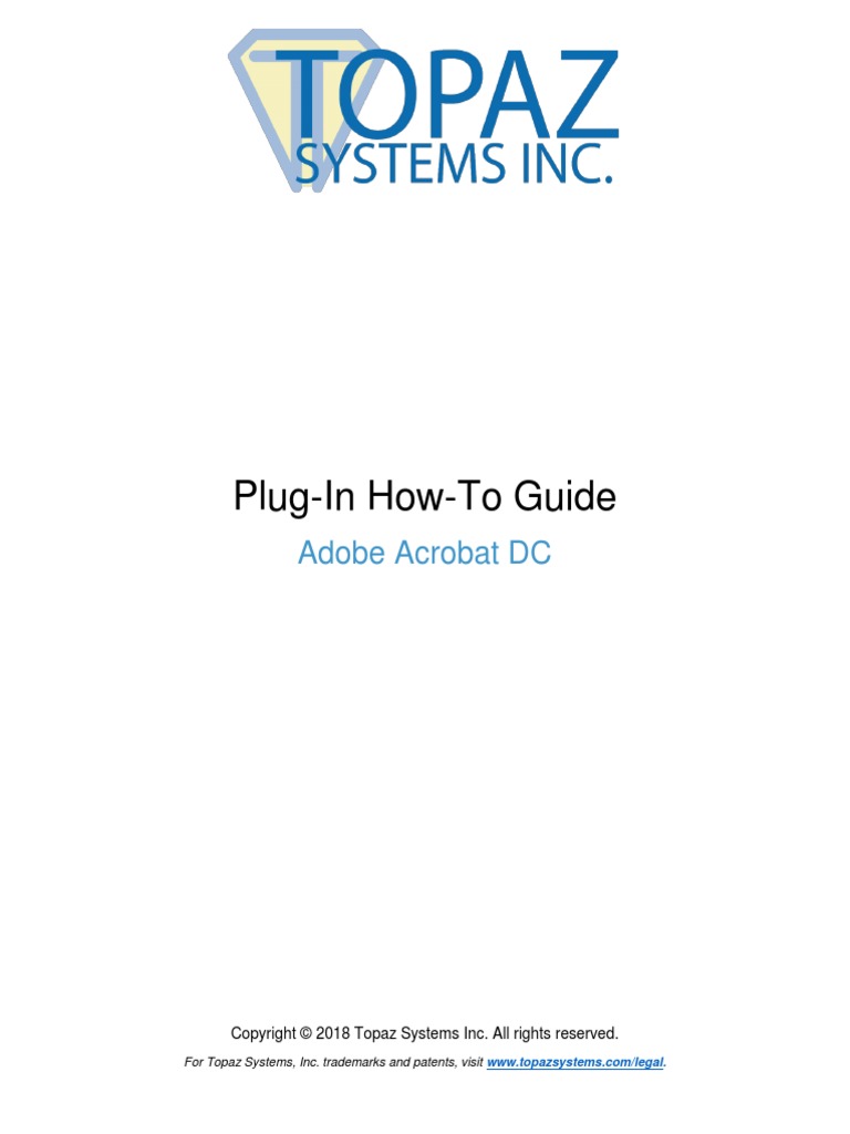 Plug-In How-To Guide: Adobe Acrobat DC | PDF | Computing | System Software