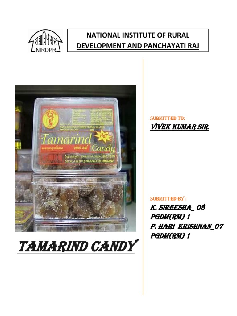 Project Profile of Tamarind Candy | PDF | Economies | Business