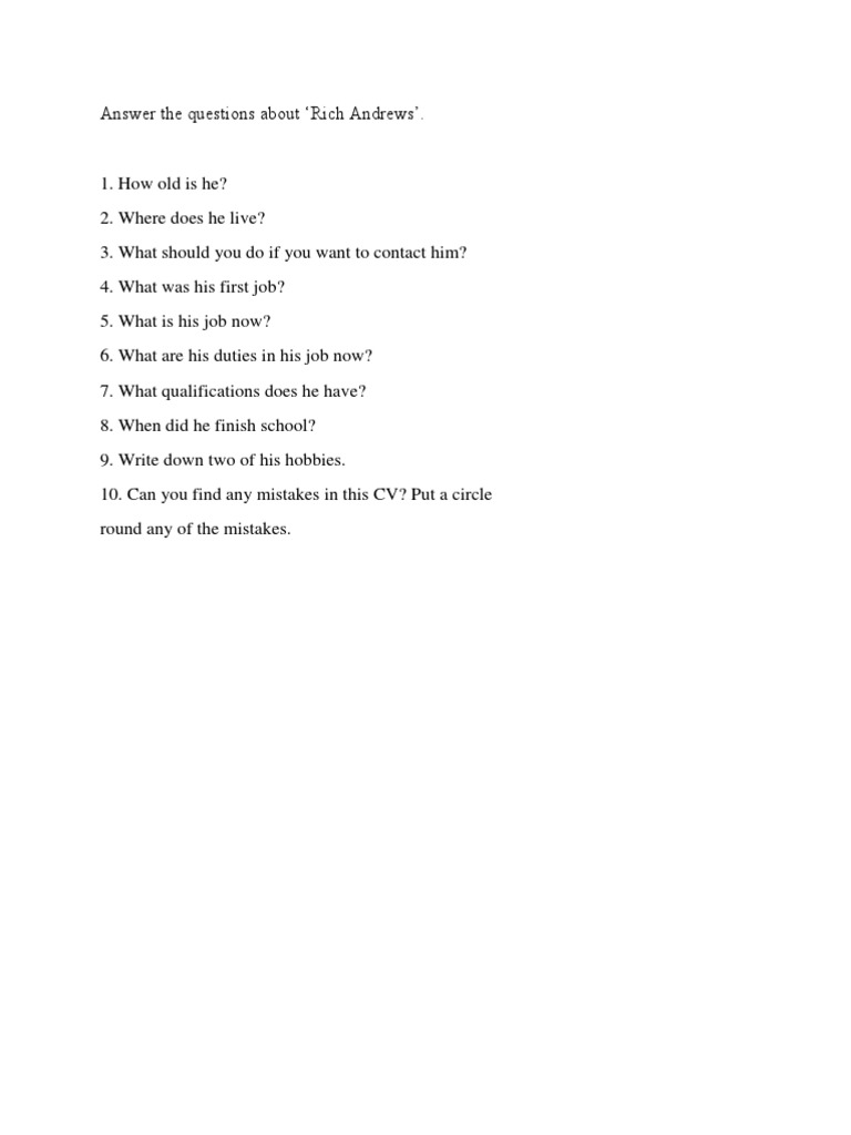 CV Building Activity | PDF | Behavior Modification | Learning