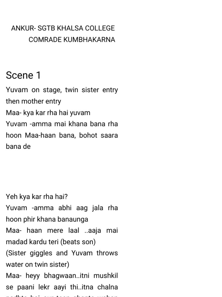 Comrade Kumbhakarna PDF | PDF | Teaching Mathematics