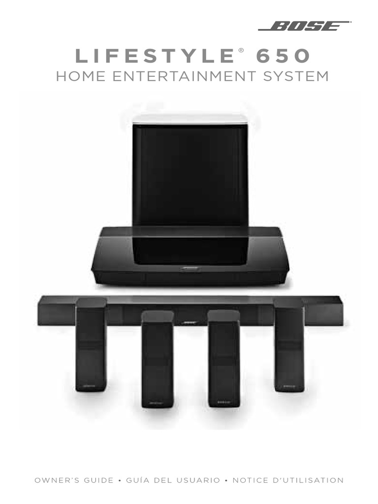 BOSE Lifestyle 650 ENGvo | PDF | Remote Control | Bluetooth