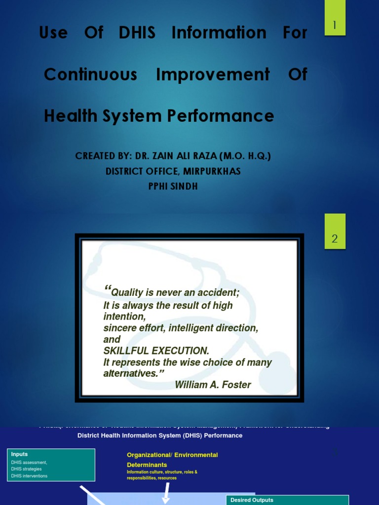 Use of DHIS For The Continuous Improvement of Health Systems | PDF ...