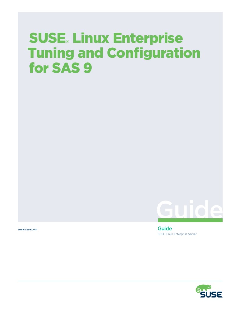 Suse Linux Enterprise Tuning and Configuration For Sas Guide | PDF ...