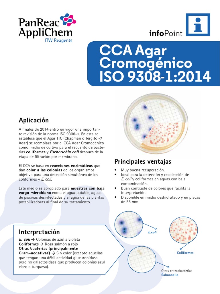 Agar Cromogenico CCA | PDF | Escherichia coli | Procariota