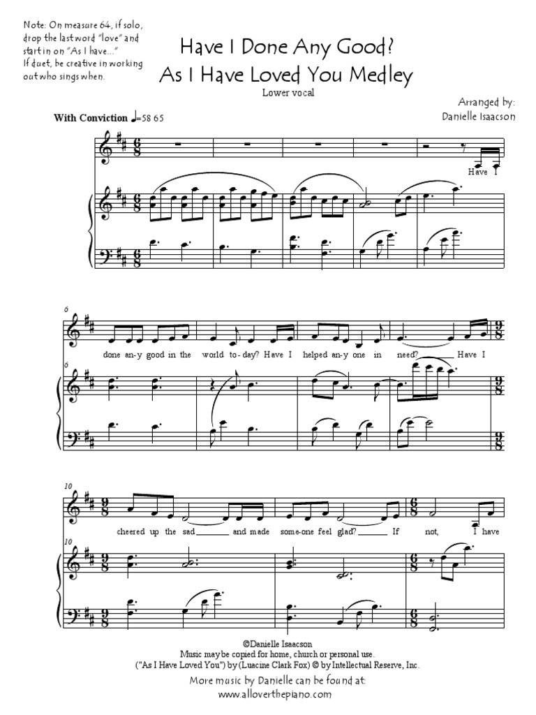 Have I Done Any Good With Intro | PDF