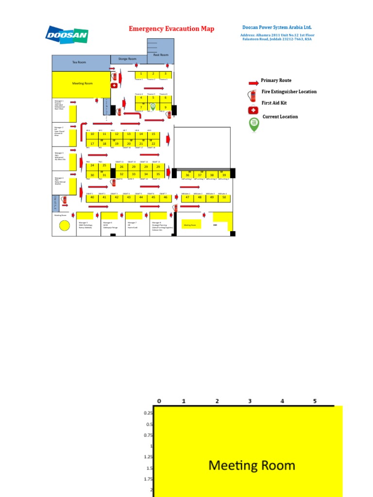 Emergency Evacaution Map: Doosan Power System Arabia LTD | PDF | Violence