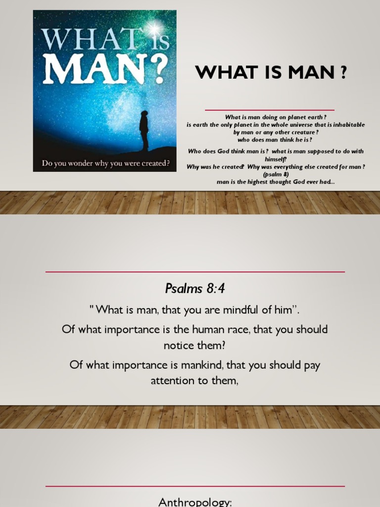 What Is Man ? | PDF | Image Of God | Genesis Creation Narrative