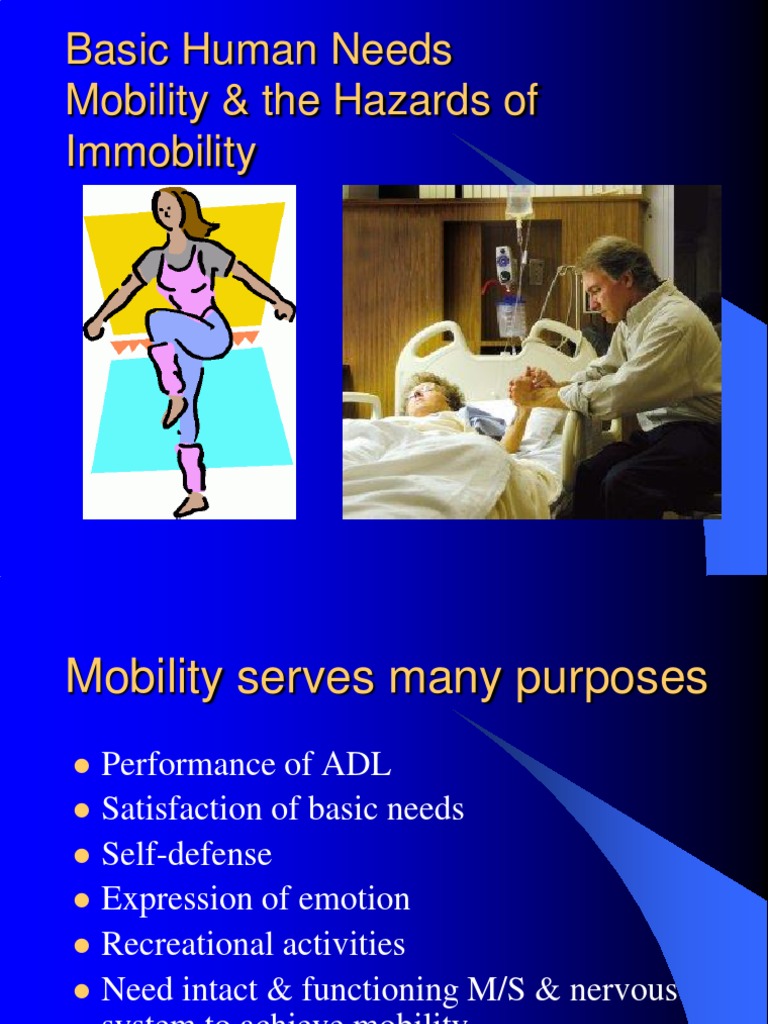 Basic Human Needs Mobility & The Hazards of Immobility | PDF | Human ...