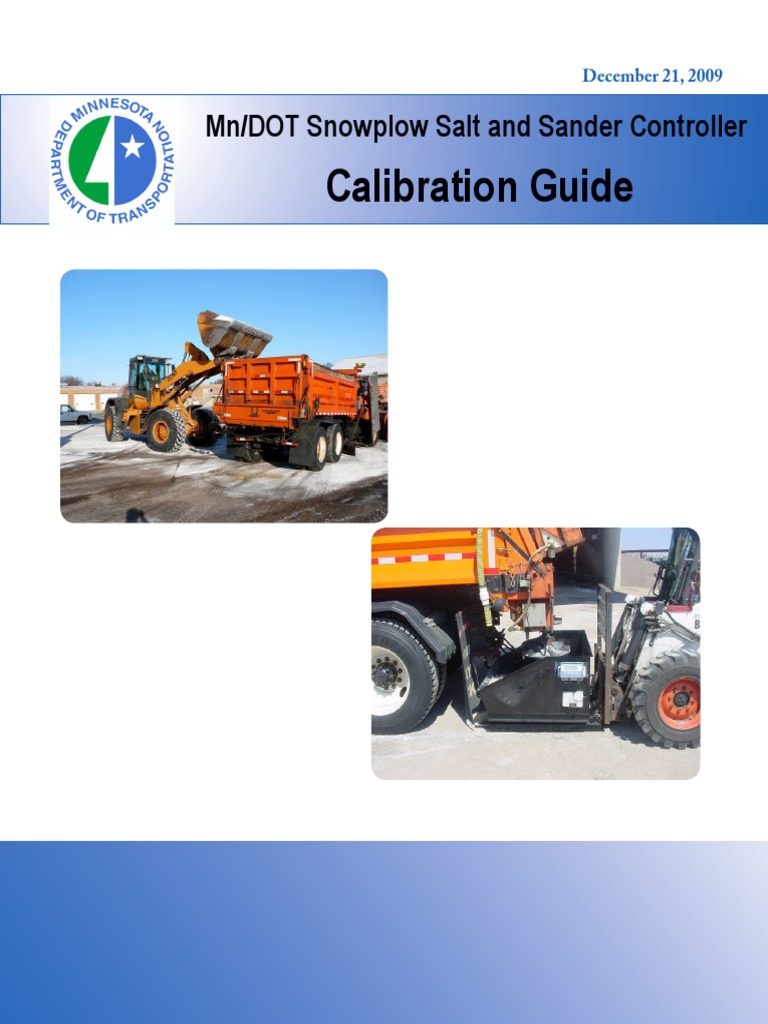 Salt Sander Calibration Guide | PDF | Control Theory | Calibration