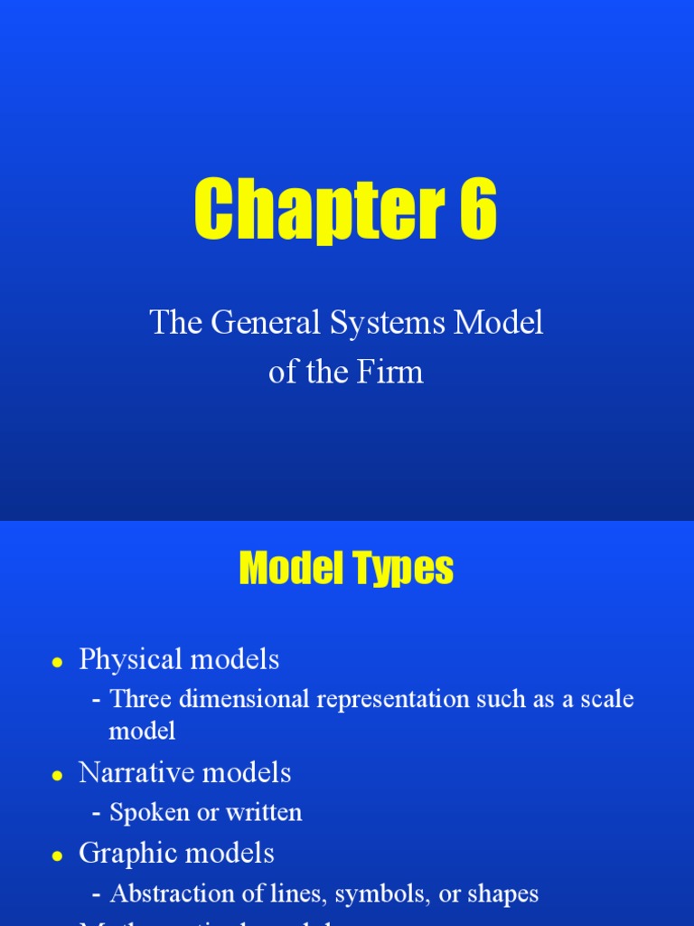 Share '6. The General Systems Model of The Firm - PPT' | PDF ...