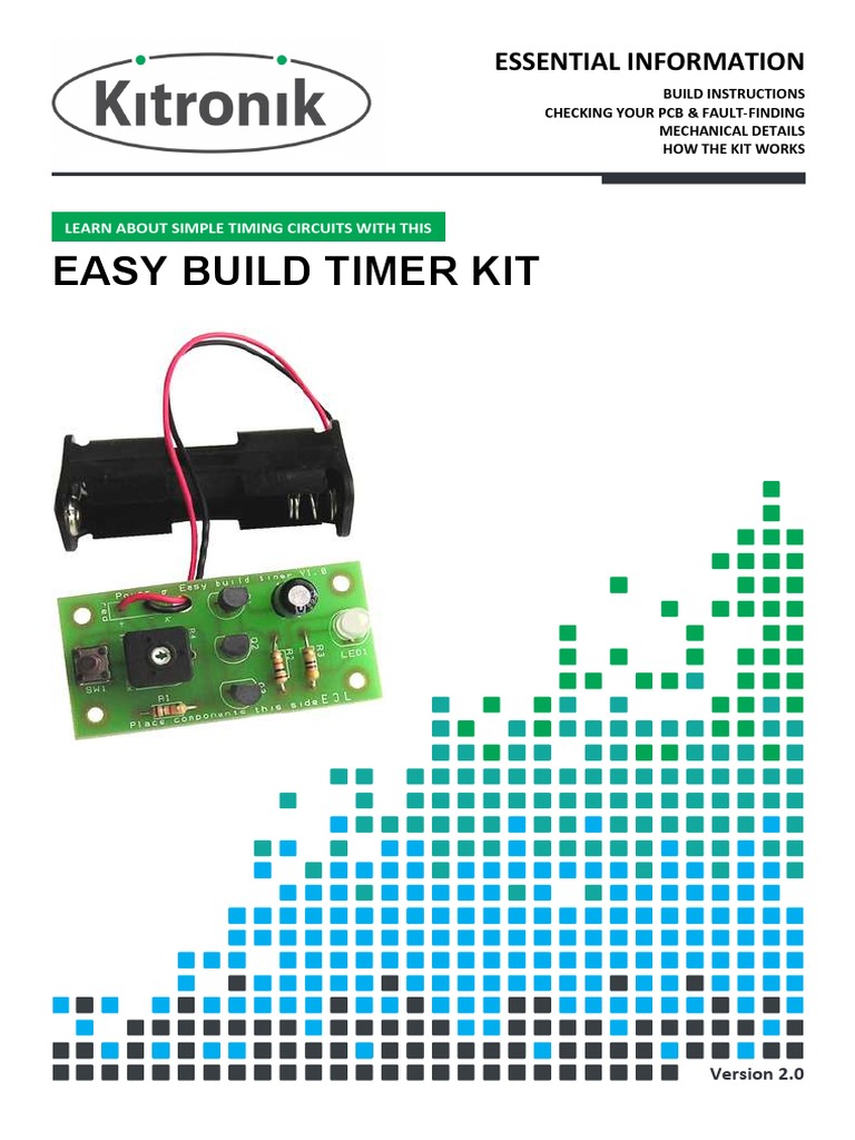 Easy Build Timer Kit: Essential Information | PDF | Printed Circuit ...