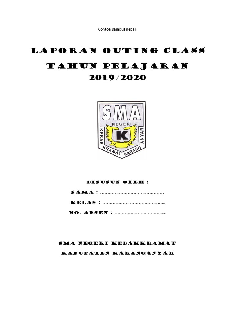 Contoh Laporan Outing Class | PDF | Perjalanan | Kajian Bahasa Asing
