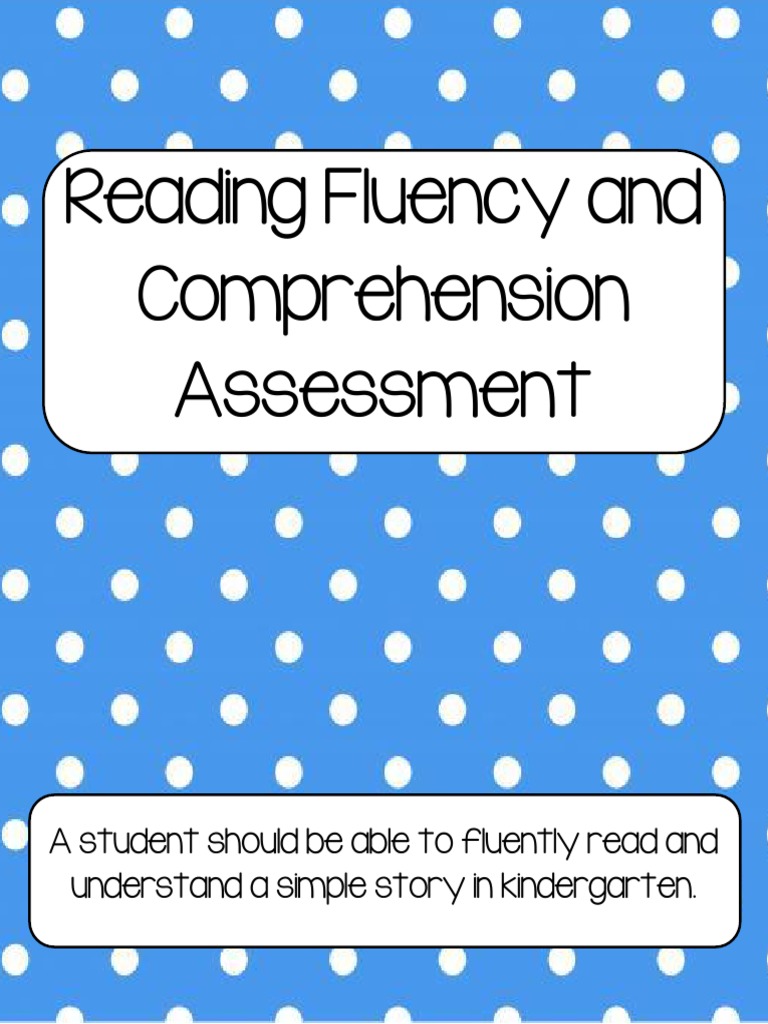 Reading Fluency and Comprehension Assessment | PDF | Linguistics ...
