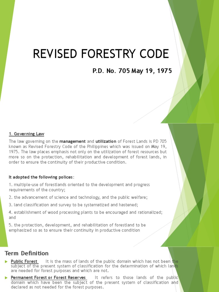 Revised Forestry Code | PDF | Forestry | Forests
