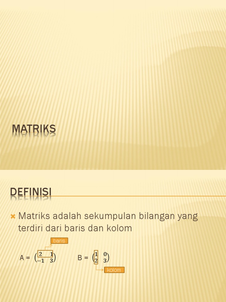 Matriks | PDF