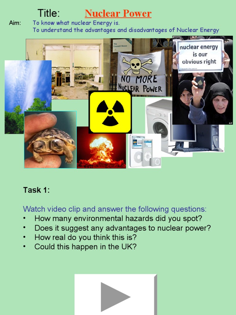 Nuclear Energy Lesson | PDF | Nuclear Power | Nuclear Reactor