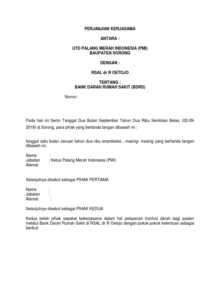 Mou Pmi | PDF | Pengelolaan Keuangan & Uang | Hukum