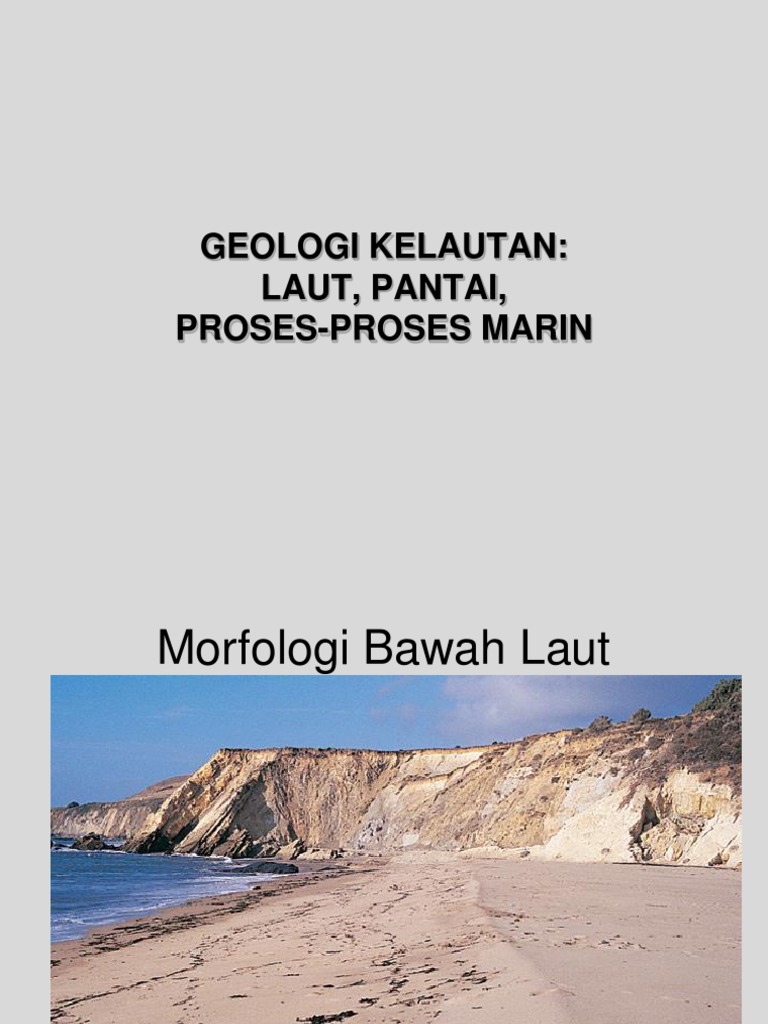 Geologi dan Morfologi Laut dan Pantai | PDF | Sains & Matematika
