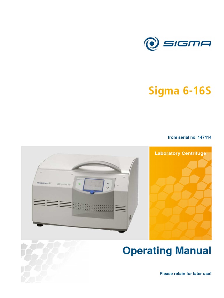 Sigma 6 16S-User Manual PDF | PDF | Rotation Around A Fixed Axis ...